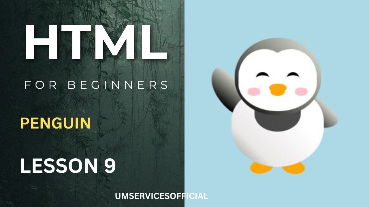 Penguin | HTML CSS | UM SERVICES OFFICIAL - YouTube