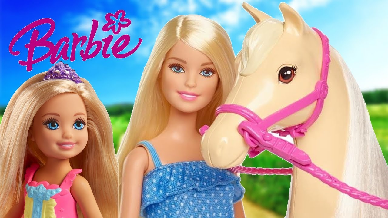 Barbie boi się koni 🐴 film z lalką Barbie - YouTube