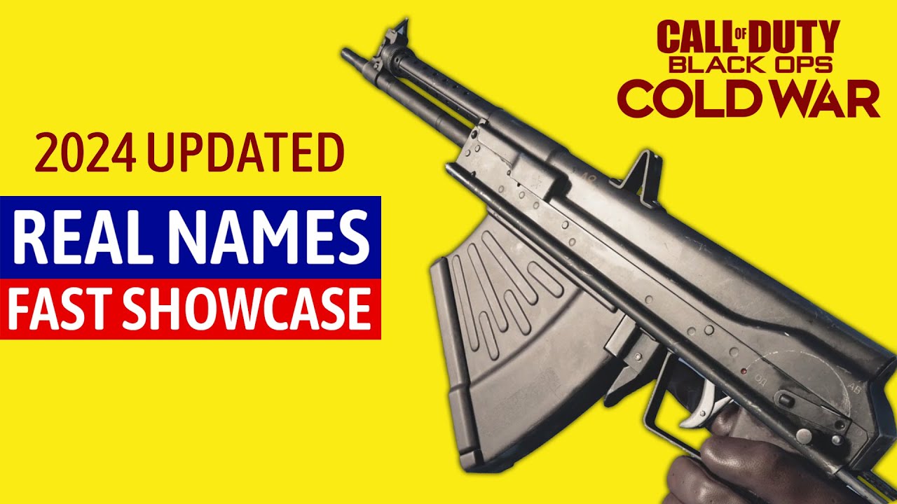 COD BOCW 2024 - All Weapons - Real Names - Fast Showcase - YouTube