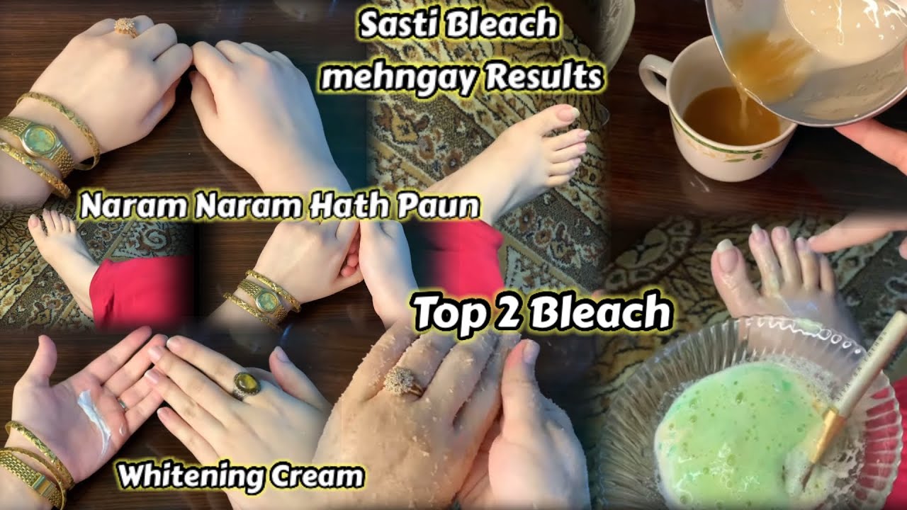 Top 2 Whitening Bleach - Hand,Feet & Face Whitening Bleach - Better ...