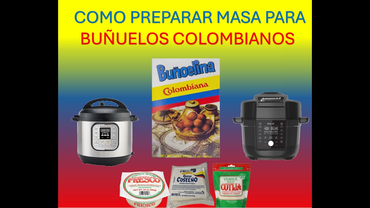 Como preparar masa de Buñuelos Colombianos de caja. - YouTube