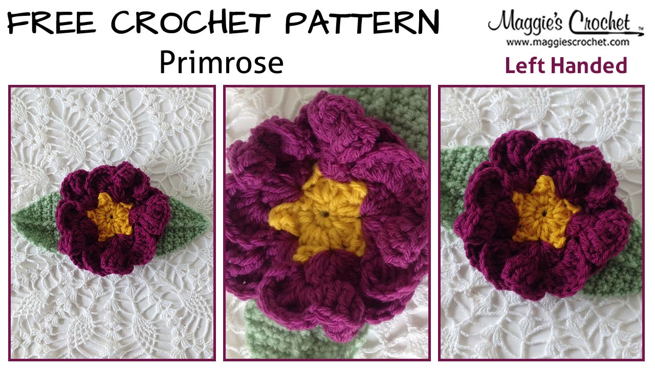 Primrose Free Crochet Pattern - Left Handed - YouTube