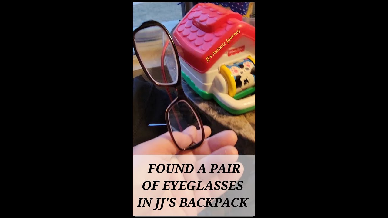 FOUND EYEGLASSES IN HIS BACKPACK - YouTube