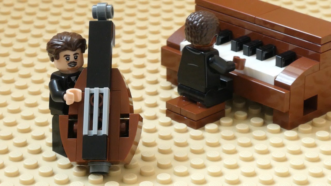 Building an upright bass | LEGO study - YouTube