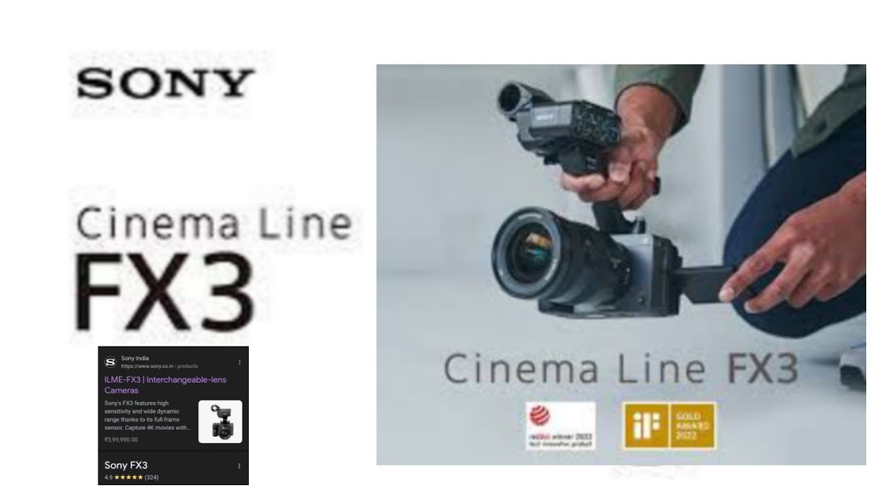 FX3 Cinema Line Full-frame camera [ ILME-FX3 ] - YouTube