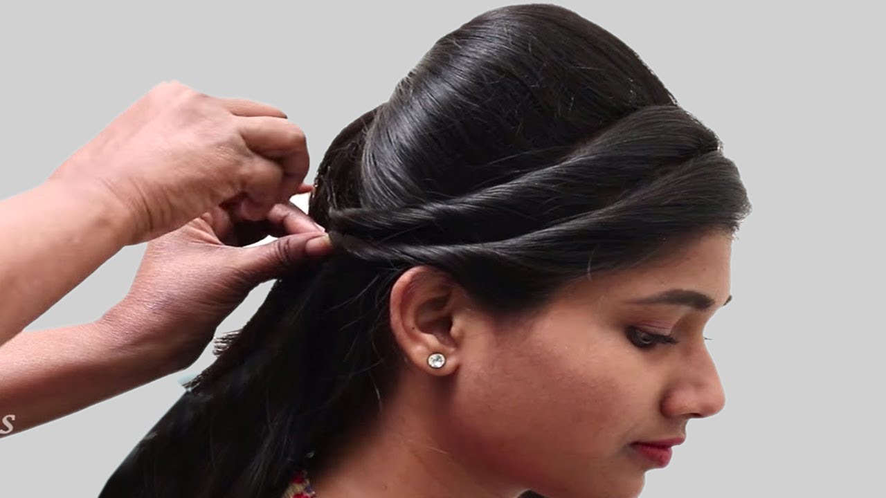 Easy Braid Hairstyle Tutorial 2018 | hairstyle for wedding/function ...