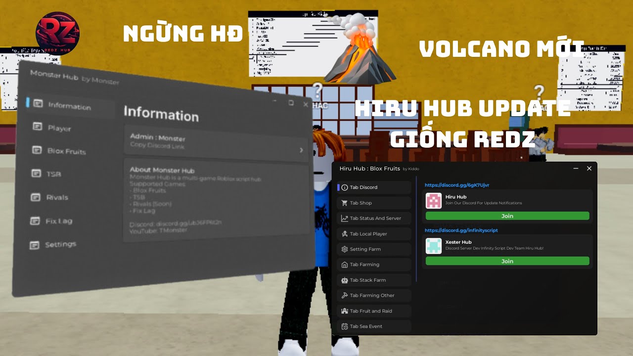 (Free) Monster Hub Siêu ngon tổng hợp tất cả script trong các tựa game ...