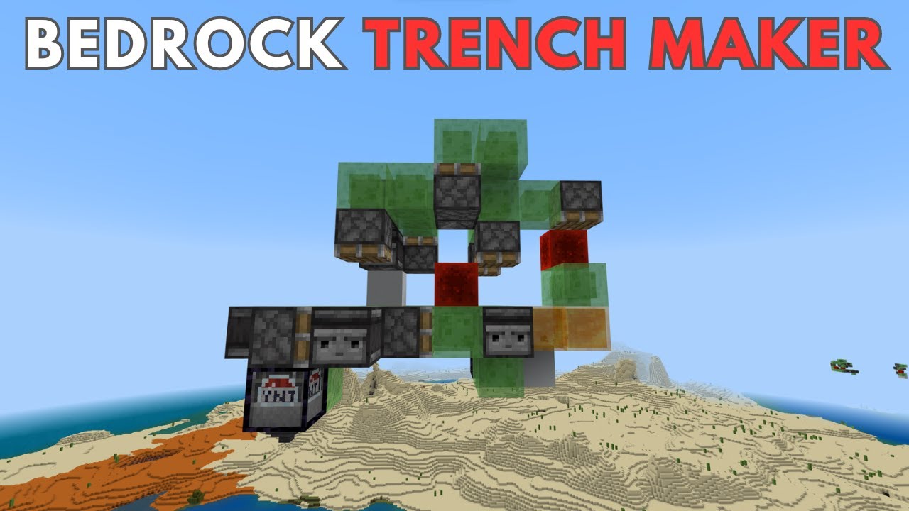 Simple Trench Maker for World Eater : Minecraft bedrock Edition - YouTube