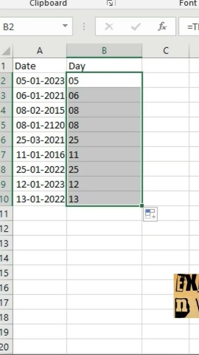 How to extract day from date in different format in Excel - Excel ...