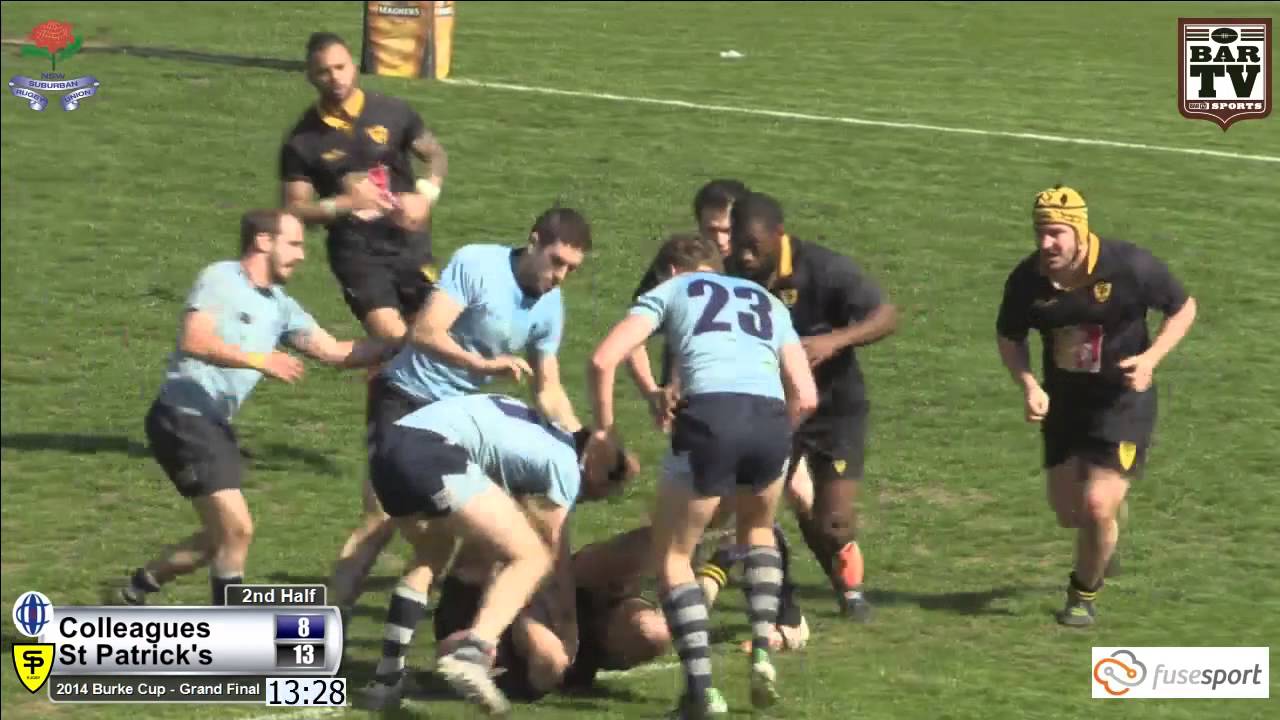 2014 NSW Suburban Rugby union Grand Final - Burke Cup - Colleagues V St ...
