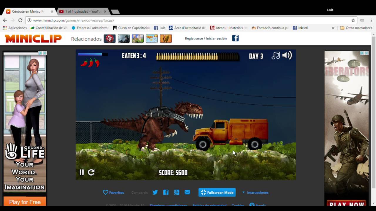 game Mexico Rex Level 3 - YouTube