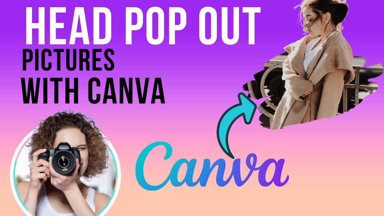 design a photo with head pop out with canva || canva tutorial 2022 ...