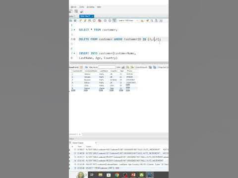 How to use IN Operator in Where Clause in MySQL | MySQL Command for Beginners #sql #delete # ...