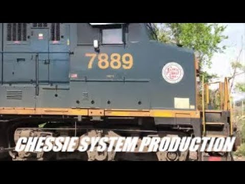 [CSXT]7889 CW40-8 [ACL Sticker]971 [ES44AH],465 CW44AC [Stack Capped]Leads Q400-05 NB Through ...