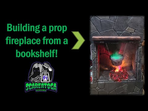 Building a Halloween Fireplace Prop - Part 1 - YouTube
