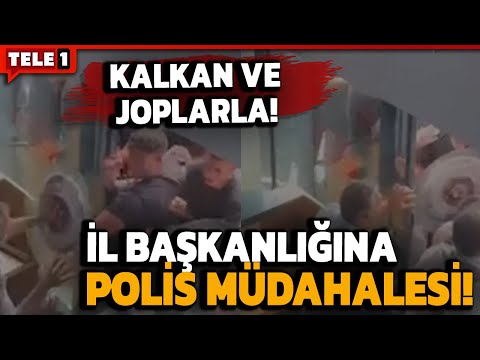 Polisten Sert Müdahale! İşte CHP il binasında yaşananlar!