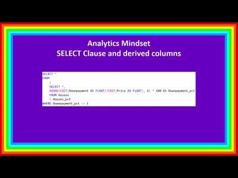 Database Basics: Select Clause with Derived Columns in SQL Server - YouTube