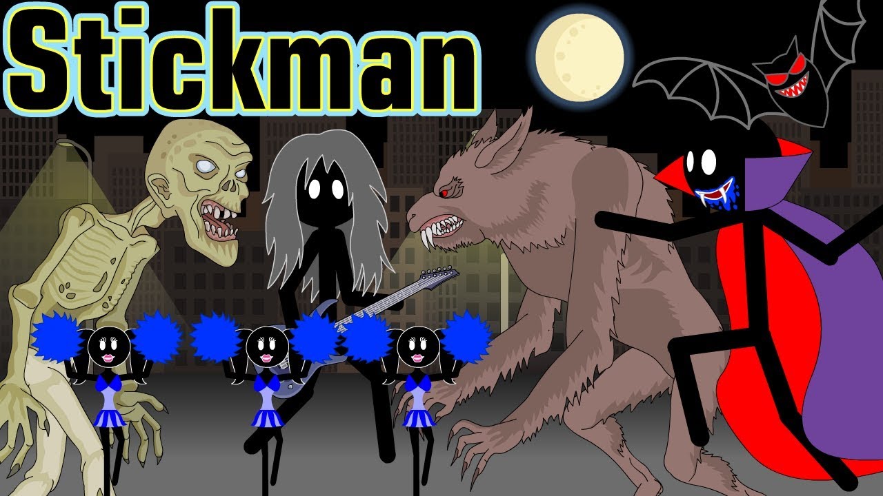 Stickman mentalist. Dwellers of our town. Zombie, Vampire, Werewolf ...