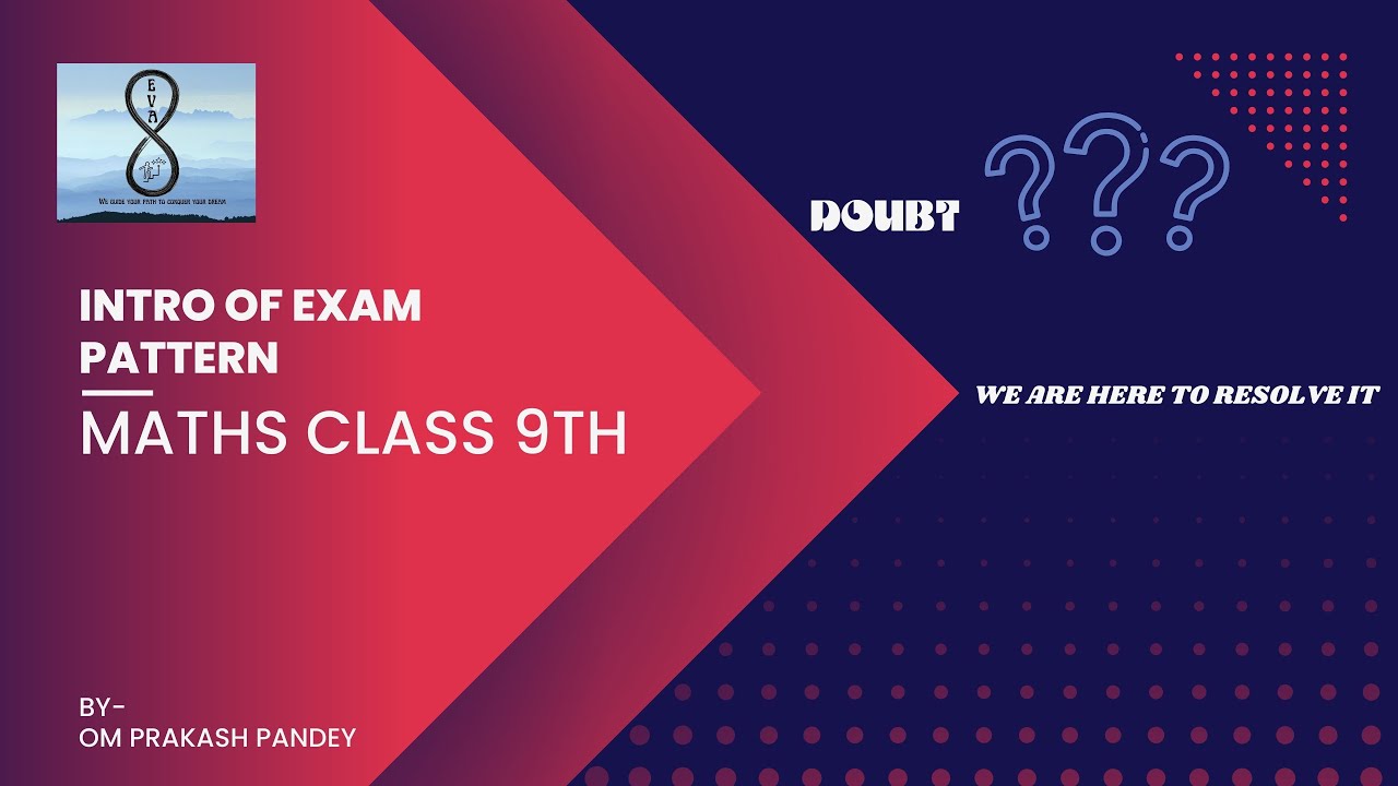 Maths Class 9th Introduction of Exam Pattern and topics - YouTube