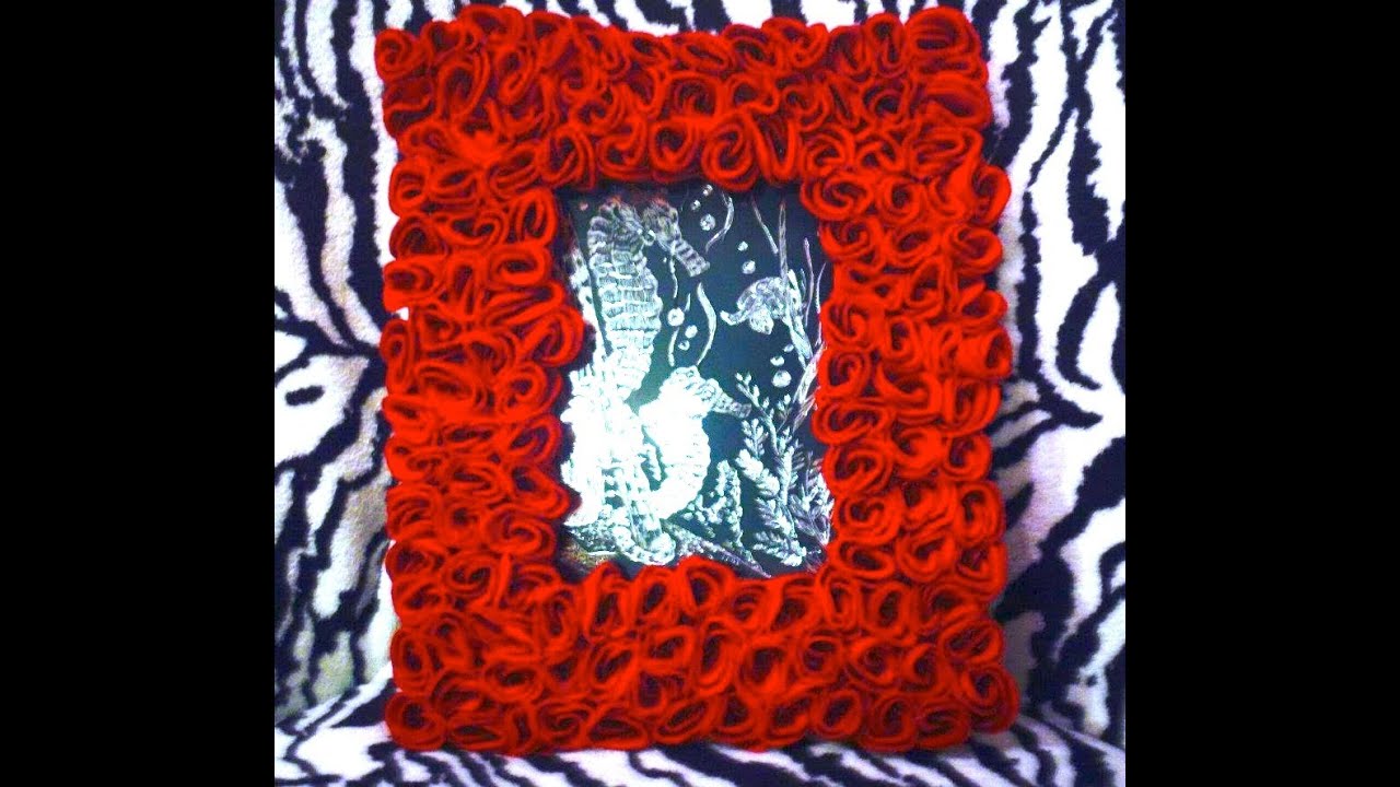 DIY ROSE Picture Frame - YouTube