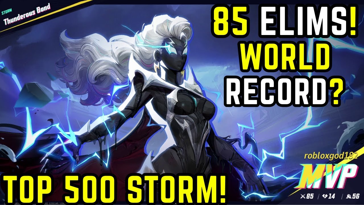 85 ELIMS😱 TOP 0.01% STORM! Robloxgod182 | STORM MVP Gameplay | Marvel ...