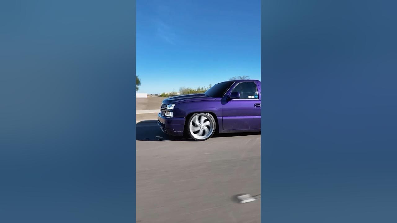 NBS Cateye Chevy Silverado Dropped On 24s - YouTube