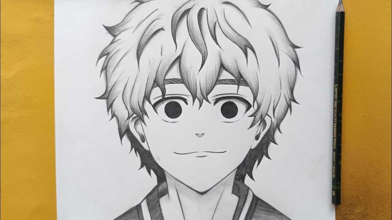 How to draw Choji Tomiyama - step by step || Choji Tomiyama from Wind ...