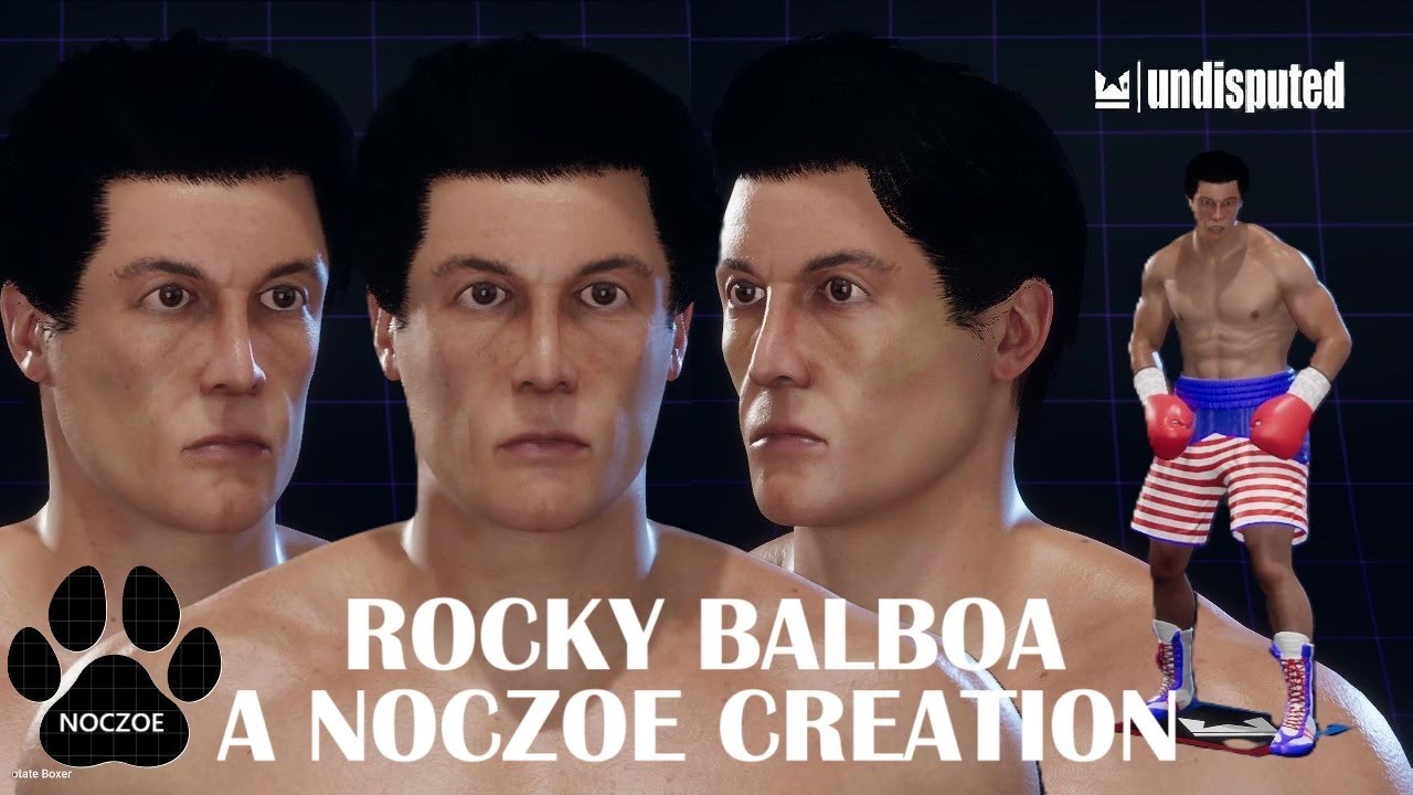UNDISPUTED BOXING - ROCKY BALBOA - FACE CREATION!!!!! - YouTube