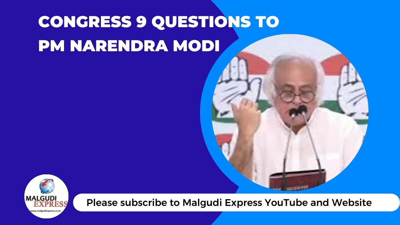Congress 9 questions to PM Narendra Modi - YouTube