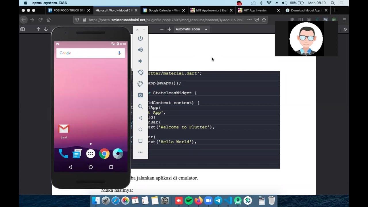 [FLUTTER] Dasar Struktur File Widget Sederhana di Flutter - YouTube