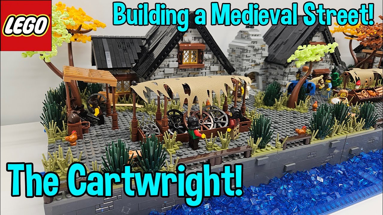 Building a LEGO Medieval Street! | Part 3: The Cartwright! | in 4K! | # ...