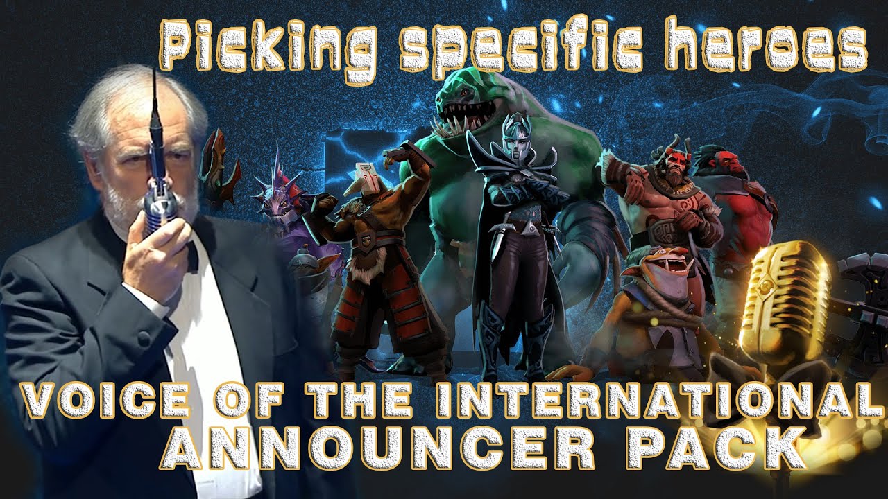 DOTA 2 - Voice of The International Announcer Pack - BATTLEPASS TI 10 ...
