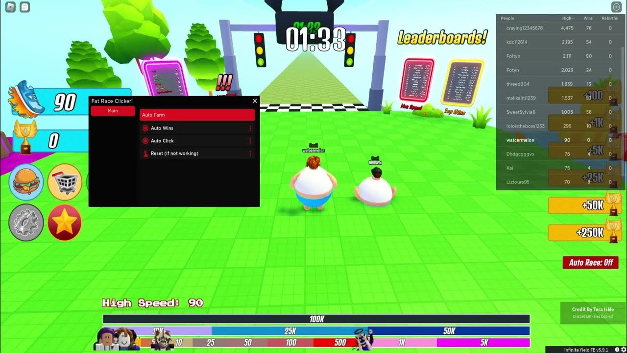 [Roblox] AT RACE CLICKER Op Script AUTO FARM WIN & Pastebin - YouTube