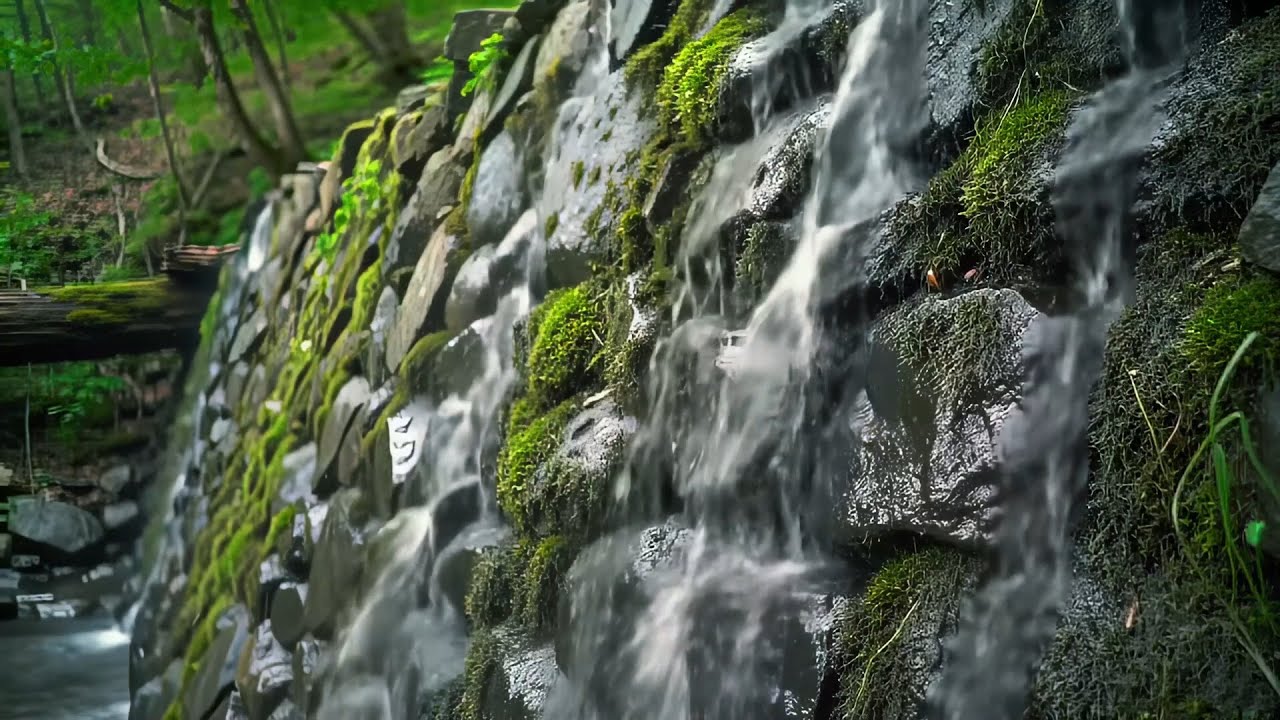 Soothing Trickling Water Sounds For Sleep, Theraphy, Relaxation, Ease ...