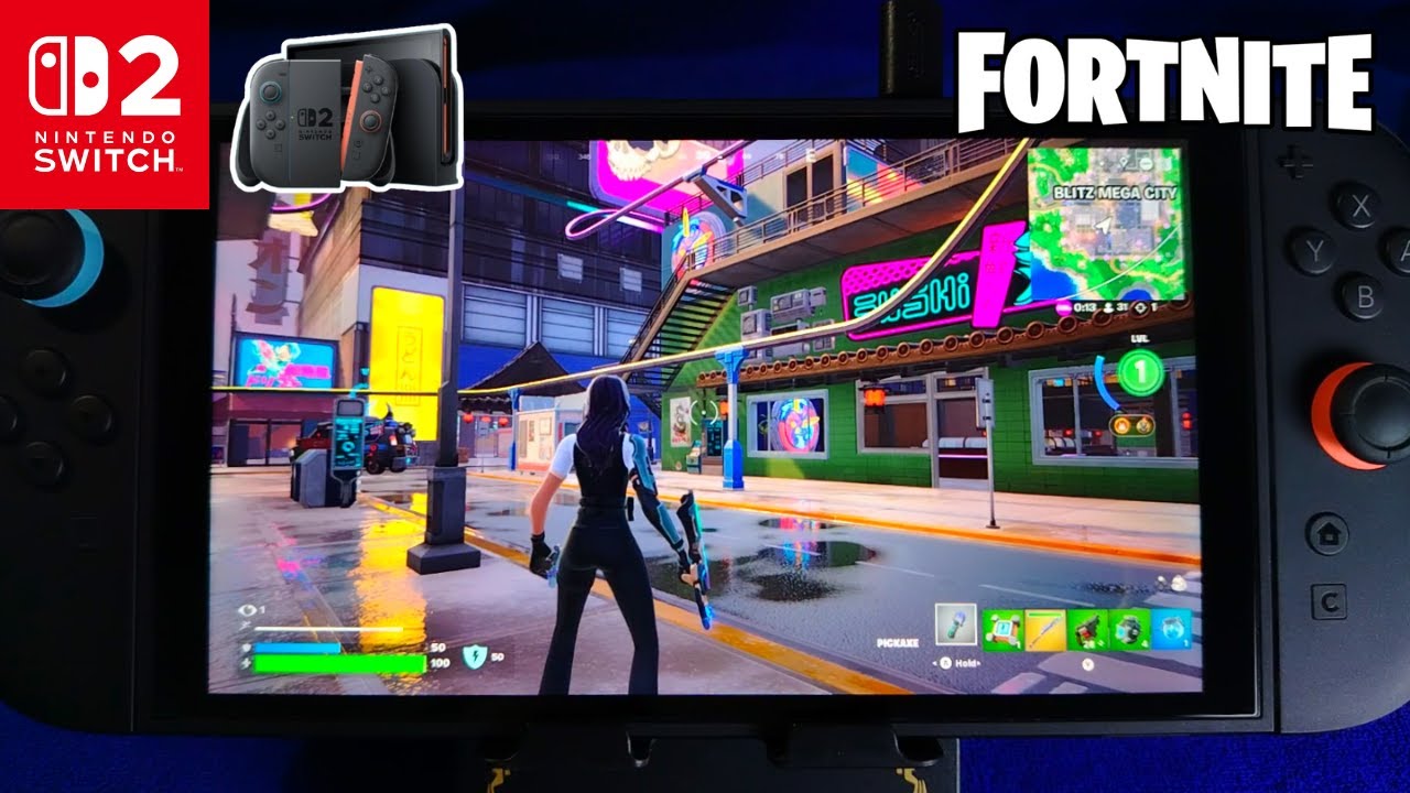 Fortnite on Nintendo Switch 2 Handheld Gameplay #23 - YouTube