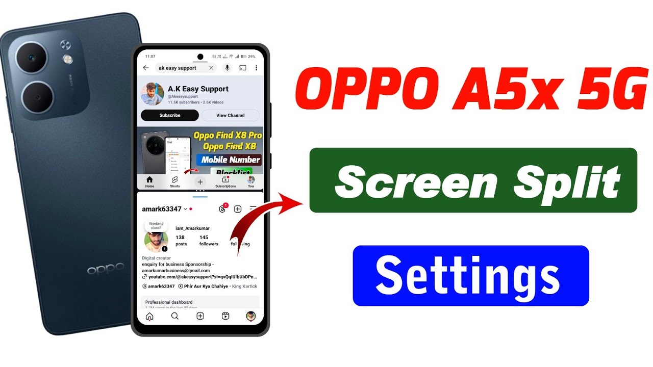 How to enable split view in oppo a5x 5g , oppo a5x 5g screen split ...