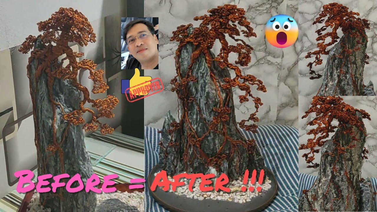 Wire Tree Sculpture #10 / Recreate Cascade Style 😊 / Copper Wire #35 ...