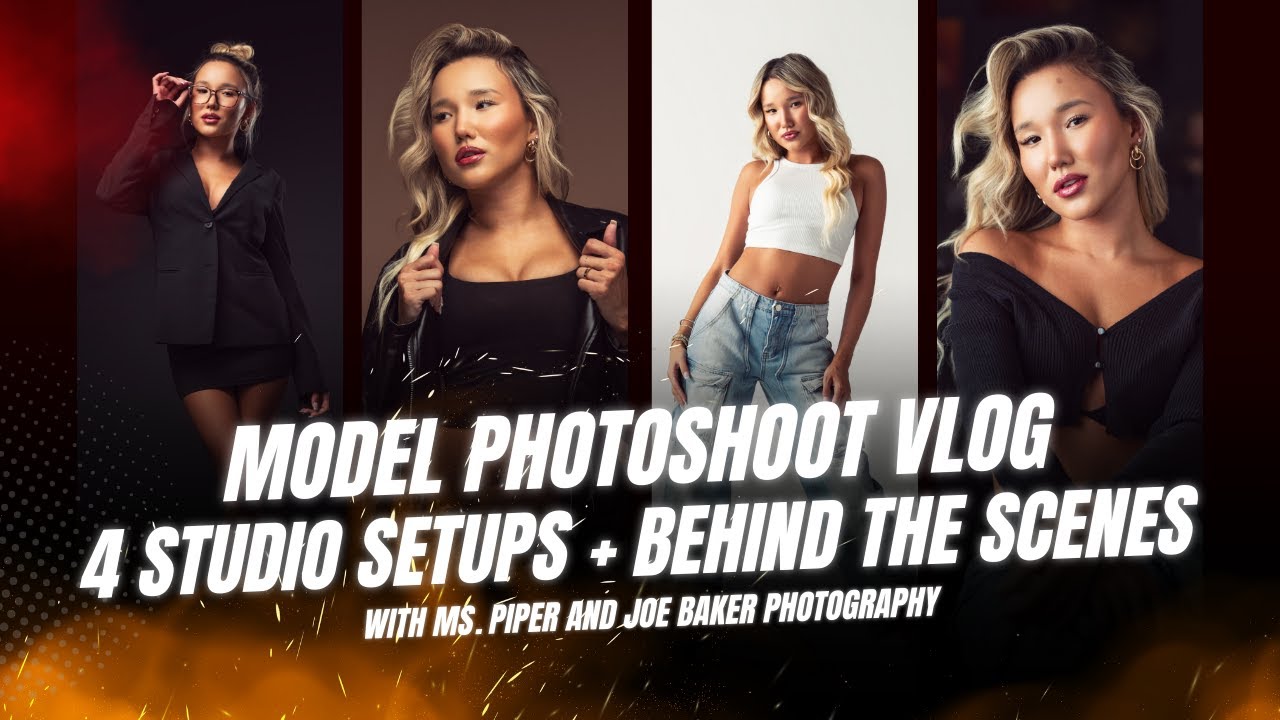 Model Photoshoot Vlog | 4 Studio Setups + Behind the Scenes with Ms ...