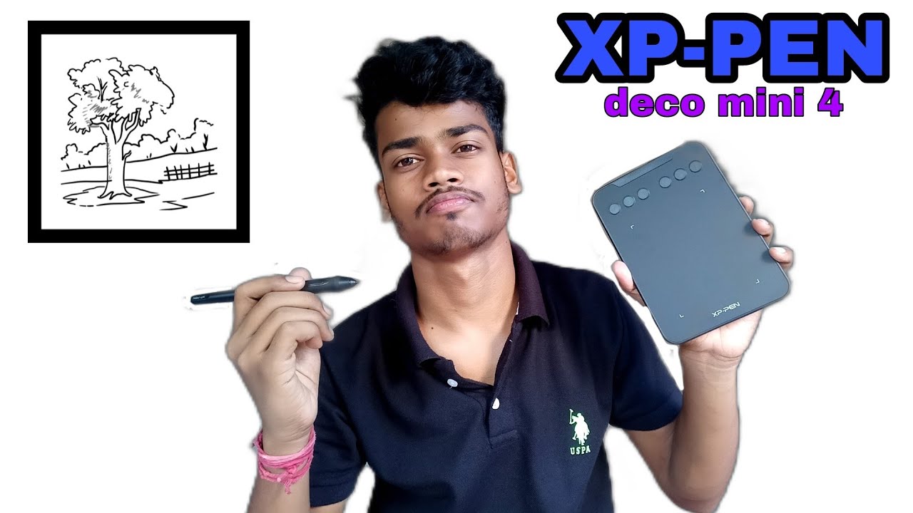 XP-PEN deco mini 4 graphic tab unboxing #xppen #drawingtablet - YouTube