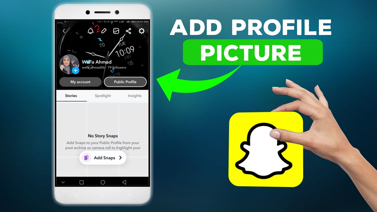 How to add profile picture on Snapchat || Snapchat main apna picture ...