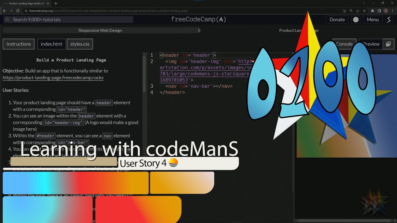 Learn Html And Css Product Landing Page Certification User Story 4 0498