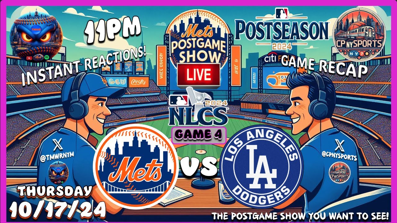 Mets PostGame Show | Mets vs Dodgers NLCS Game 4 | MLB Playoffs | MLB ...