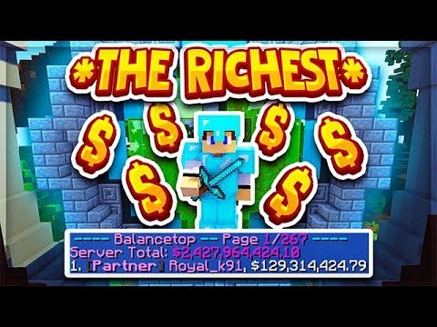 WE WERE THE RICHEST PLAYER IN MINUTES... | Minecraft Factions ...