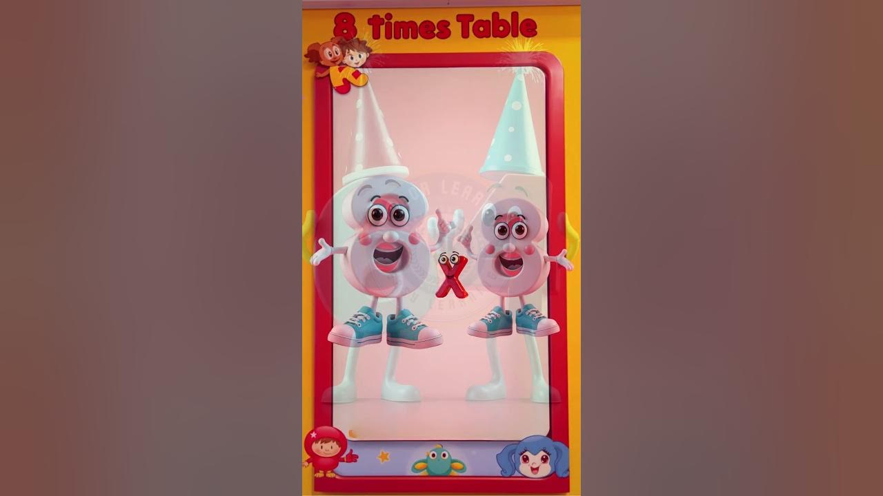 Table of 8 Song – Fun Multiplication Learning for Kids | Easy 8 Times ...