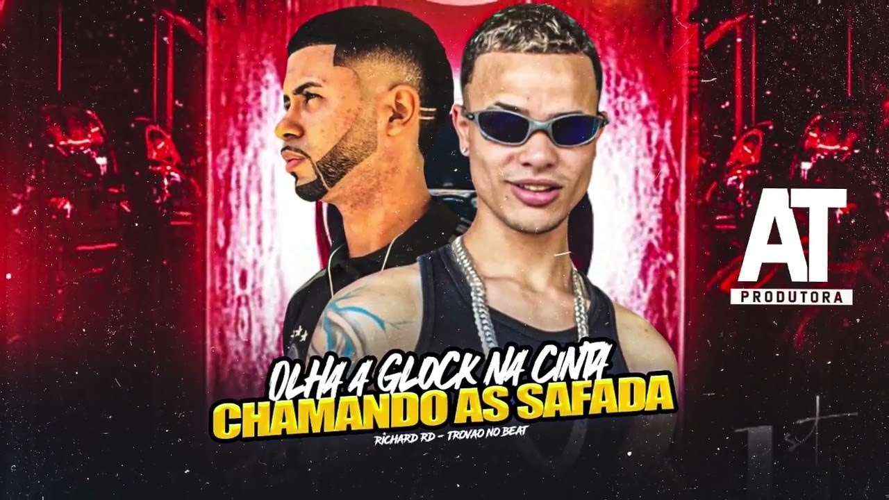 RICHARD RD E TROVÃO NO BEAT - OLHA A GLOCK NA CINTA CHAMANDO AS S@FADA ...