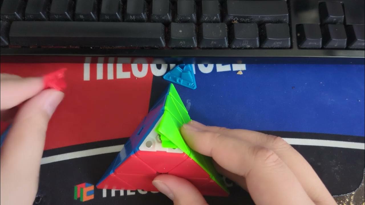 Removing Tips to Tension most QiYi Pyraminx puzzles - YouTube
