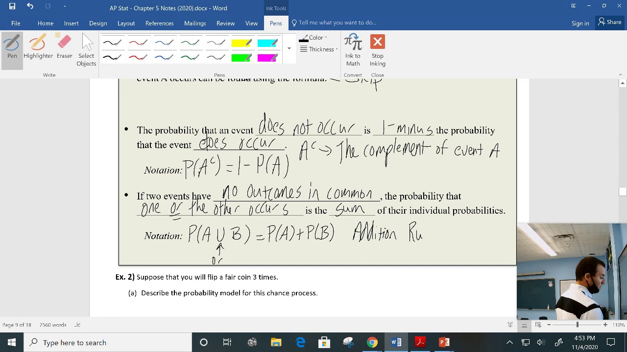 AP Stat - 5.2 Probability Rules - YouTube