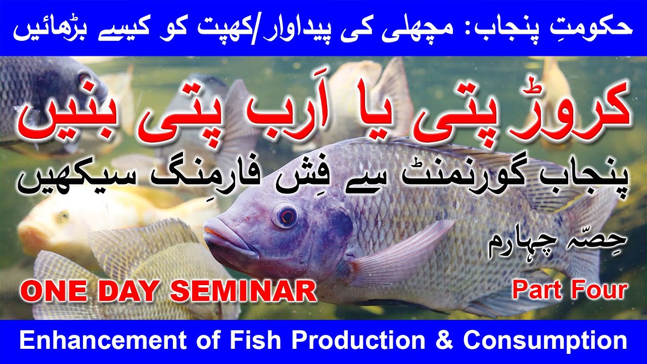 ONE DAY SEMINAR on Enhancement of Fish Production & Consumption 4 مچھلی ...