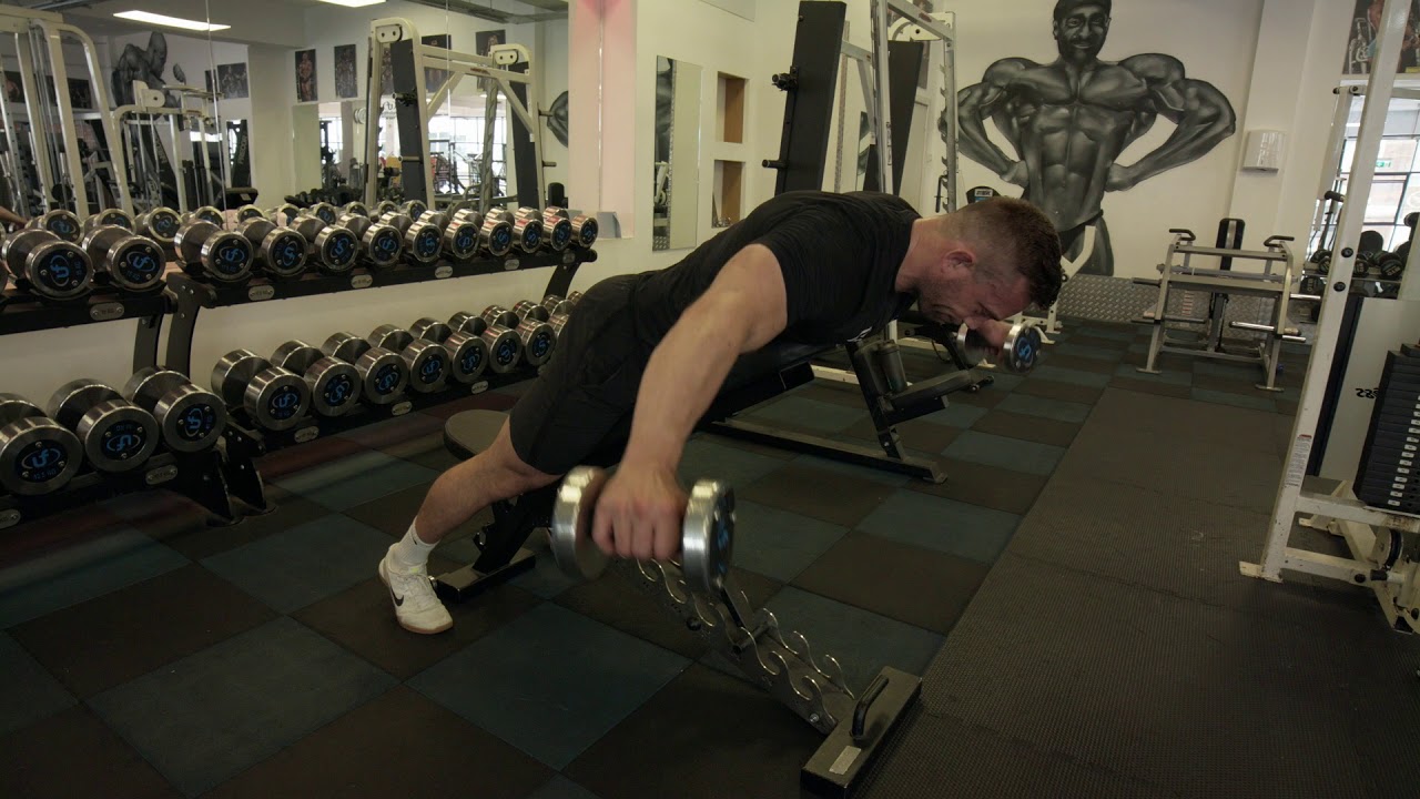 Prone Rear Delt Flyes - YouTube