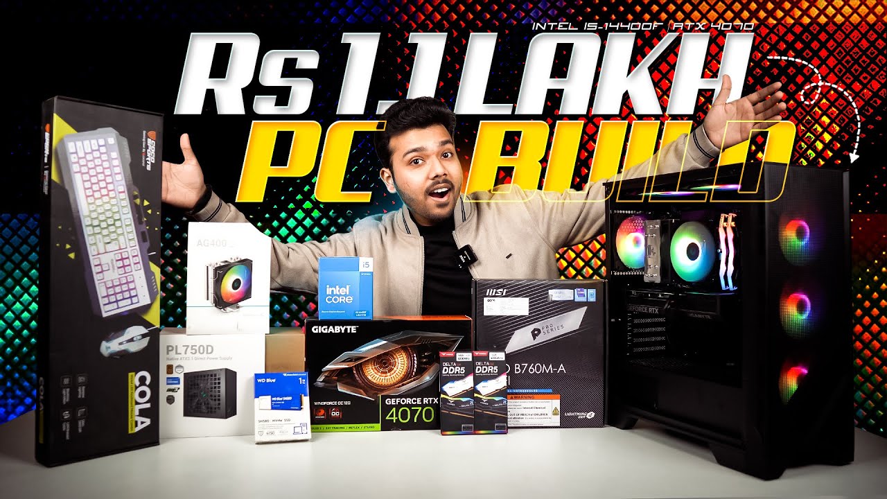 Rs 1.1 Lakh Gaming & Editing & AI PC Build with Intel Core i5-14400F ...